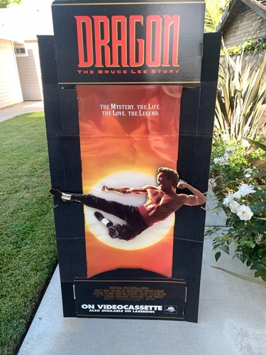 Vtg Dragon The Bruce Lee Story STANDEE movie promo promotional store ...