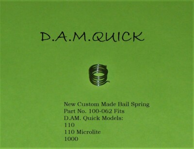 1 D.A.M. QUICK 110, 110 MICROLITE &1000 REEL NEW CUSTOM MADE BAIL ...