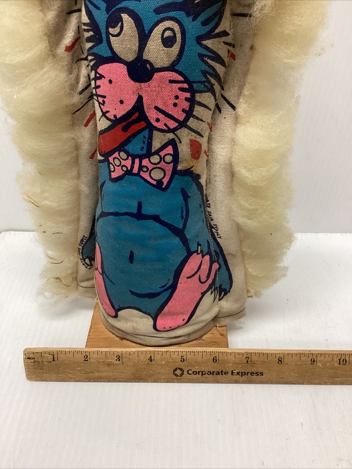 Vintage Carnival Amusement~Ball Toss/Cat Rack Game~12" Cat Punk Knock ...