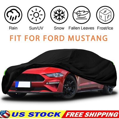 Ford Mustang Car Cover - Waterproof Sun/Snow/Dust/UV Protection Outdoor ...