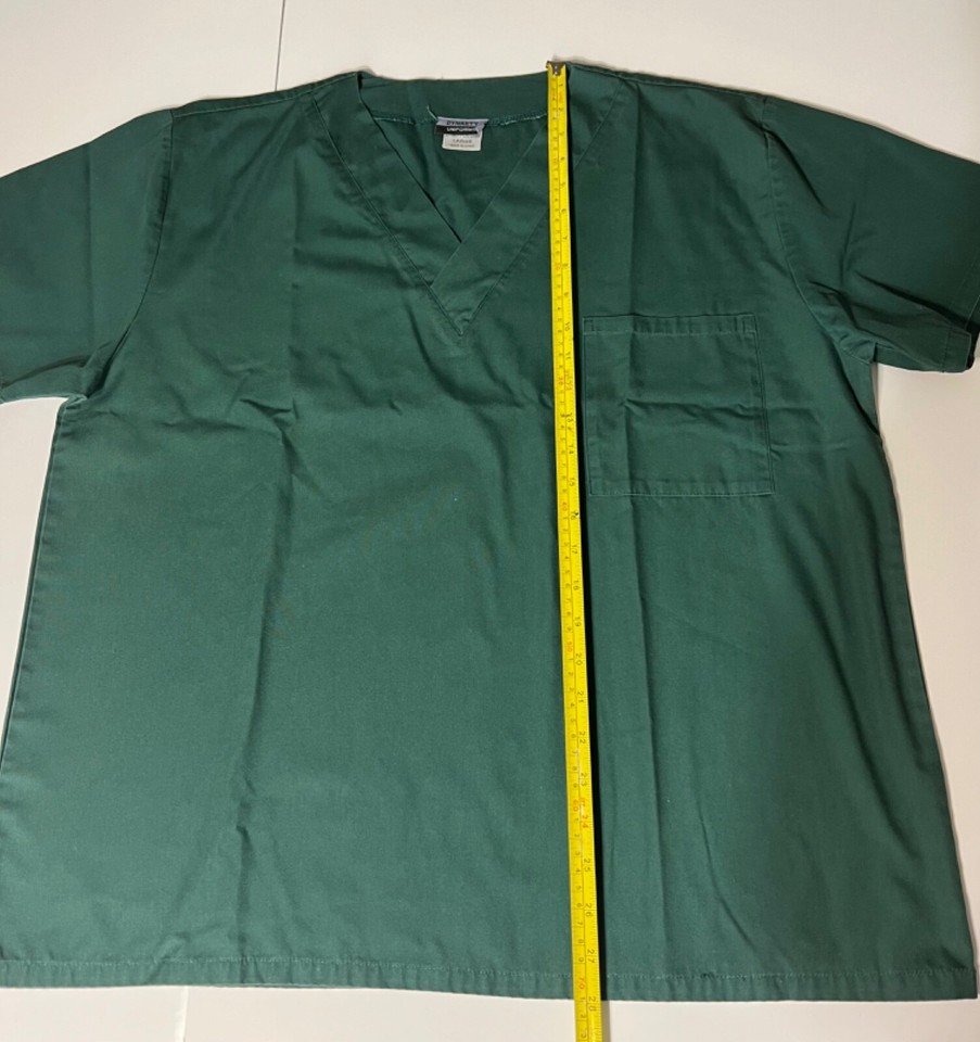 Dynaty Emerald Green Scrubs Medical Uniform Set Size Large V Neck | eBay