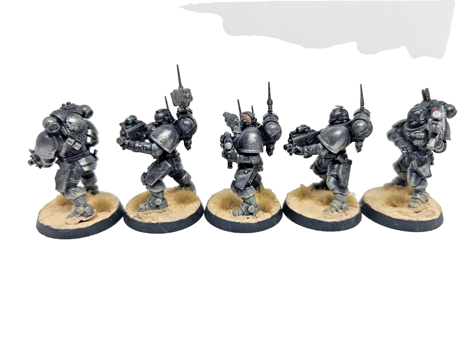 Warhammer 40k Space Marines Infiltrators Iron Hands Well Painted Games ...