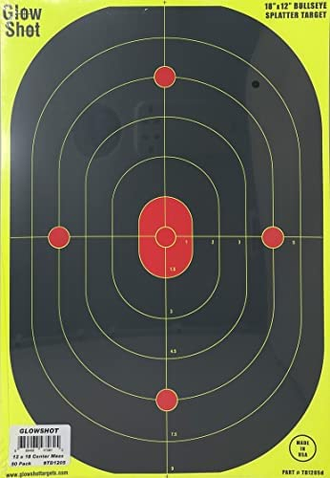12X18-Inch Bullseye Glowshot Splatter Targets, 50 Packs | eBay