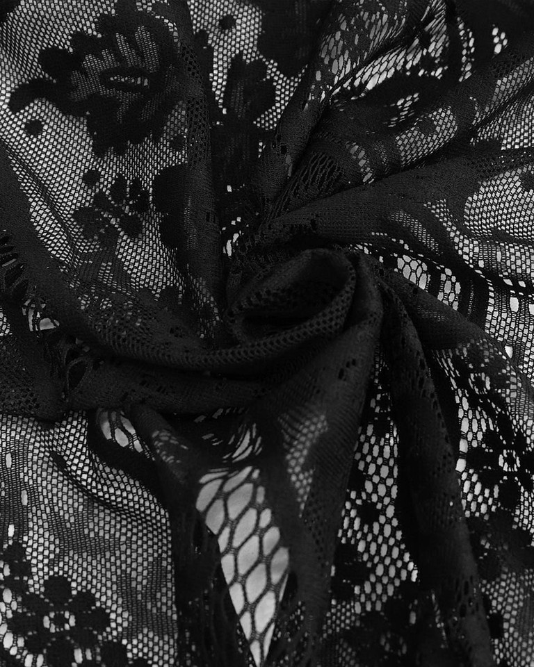 Devil Fashion Womens Dark Gothic Courtesan Lace Bustle Skirt - Red ...