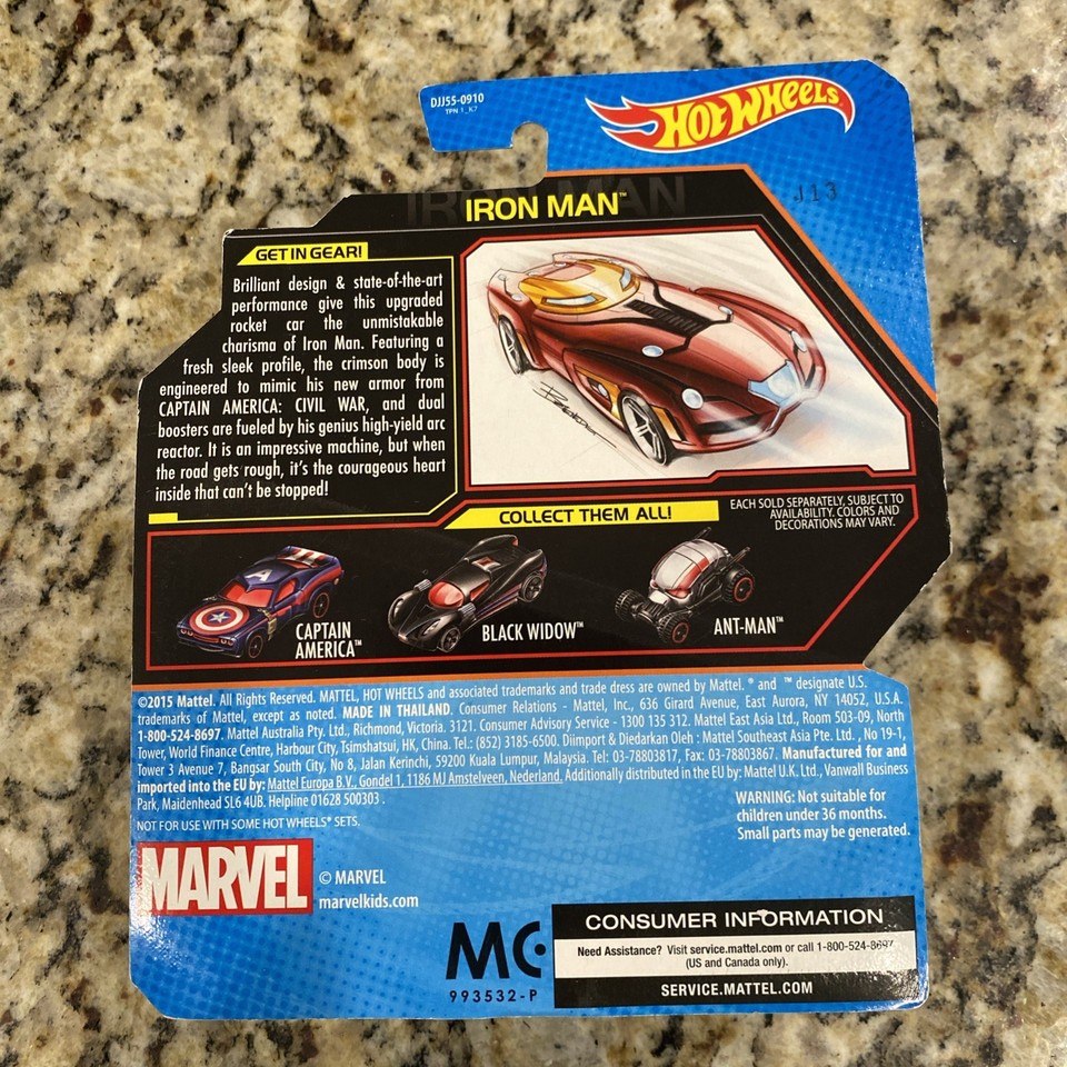 Marvel Captain America Civil War 1:64 Vehicle Iron Man Car 2015 Hot ...
