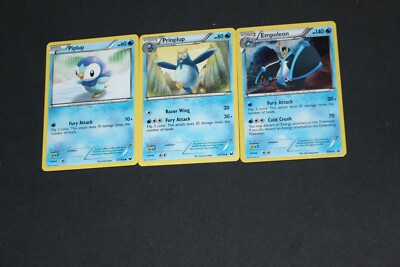 Pokemon Card Lot EX-LP Piplup & Prinplup Dark Explorers & Promo ...