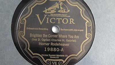 Homer Rodeheaver– 78rpm 10-inch single – Victor VE #19880 | eBay