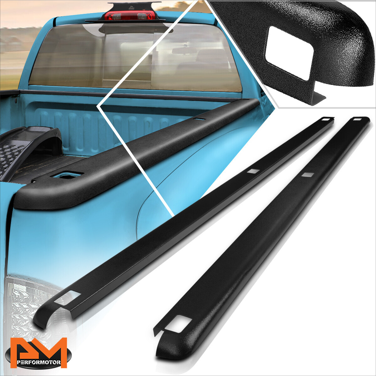 For 80-97 Ford F150 F250 F350 8' Truck Bed Side Rail Molding Cap w/Tape ...