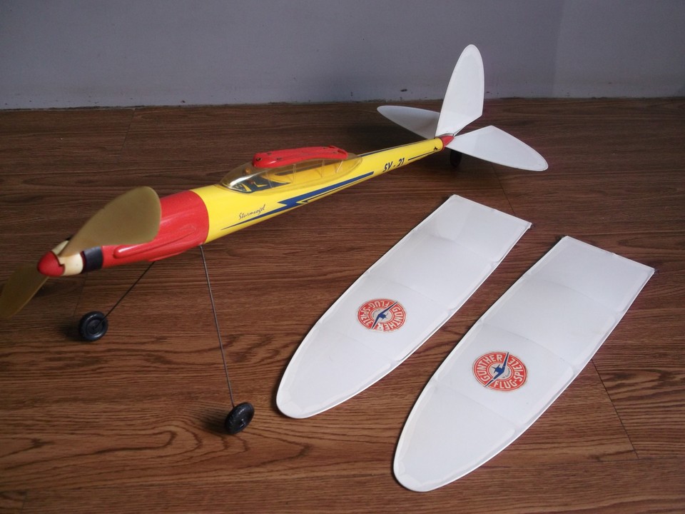 Rare vintage huge size "GUNTHER" flying airplane made in W. Germany. | eBay