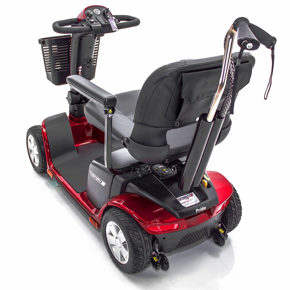 DUAL CANE CRUTCH HOLDER Rear Mount for Pride, Shoprider, Golden, Drive ...