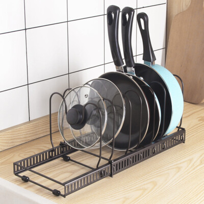 Expandable Kitchen Pan Stand Saucepan Pot Rack Cupboard Storage ...
