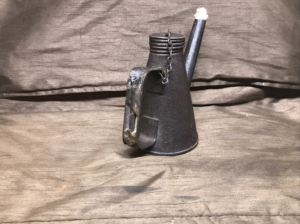 Vintage Kerosene Oil Road Torch Lamp Lighter Smudge Pot Flare Miner ...