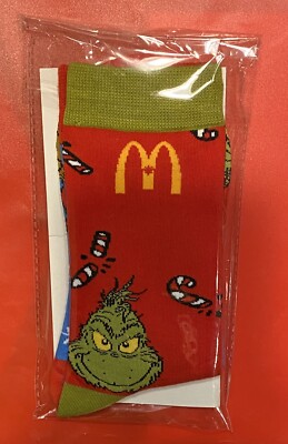 McDonald’s Canada Exclusive 2024 Grinch And Max Socks | eBay