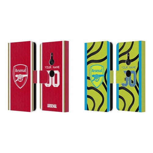 CUSTOM PERSONALISED ARSENAL FC 2023/24 KIT LEATHER BOOK CASE FOR SONY ...