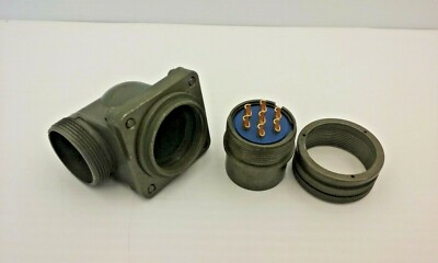 AMPHENOL 97-3108A-24-2S CABLE CONNECTOR 7PIN FEMALE SOCKET RIGHT ANGLE ...