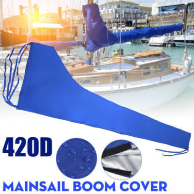Blue Mainsail Cover - Sail cover For 9-10ft foot boom Boat Yacht Boom ...