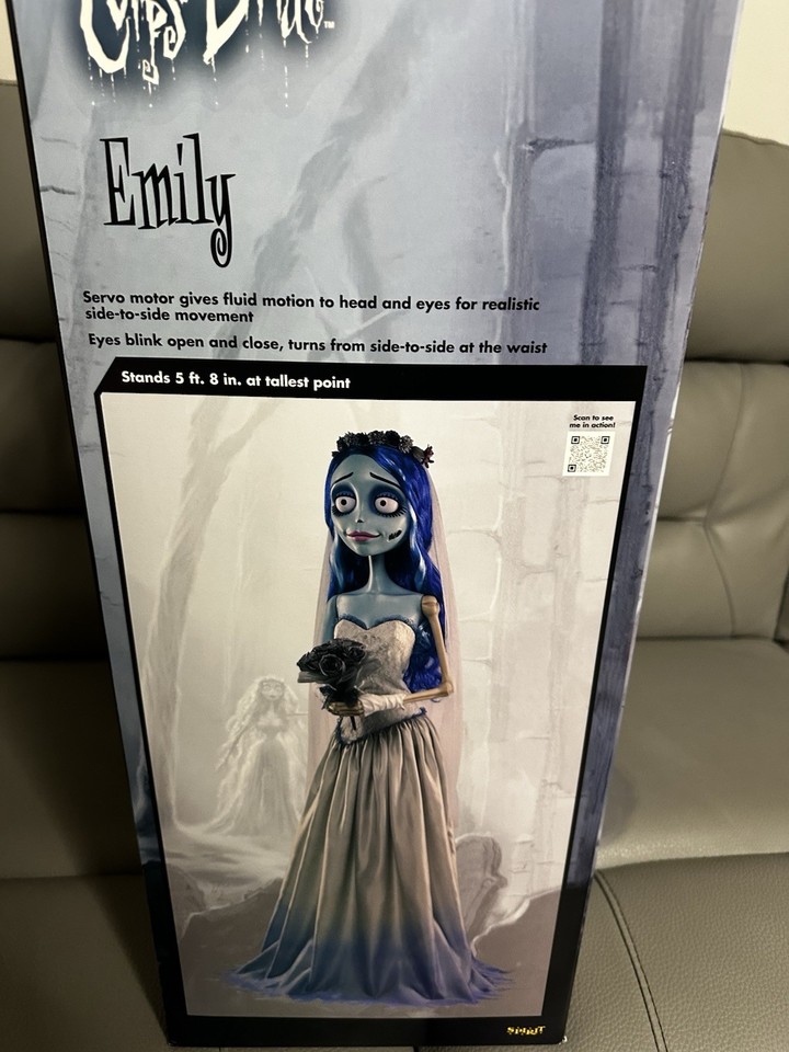 Tim Burton’s 5.8ft Emily Animatronic Corpse Bride Spirit Halloween | eBay