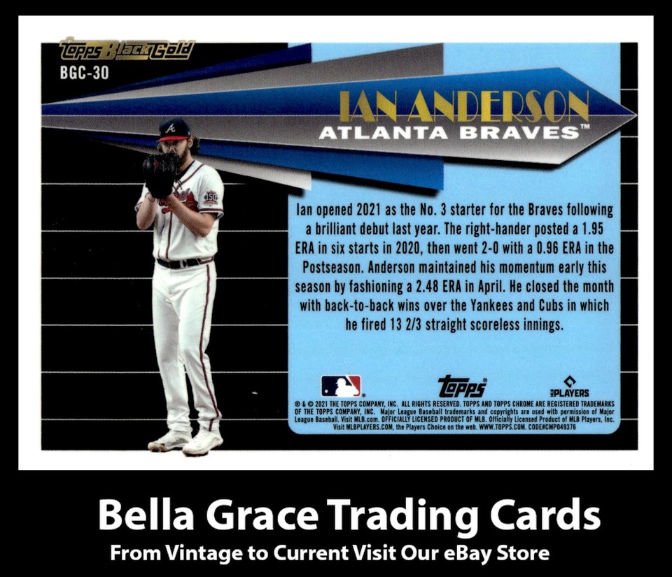 2021 Topps Chrome Update Ian Anderson #BGC-30 Atlanta Braves Topps ...