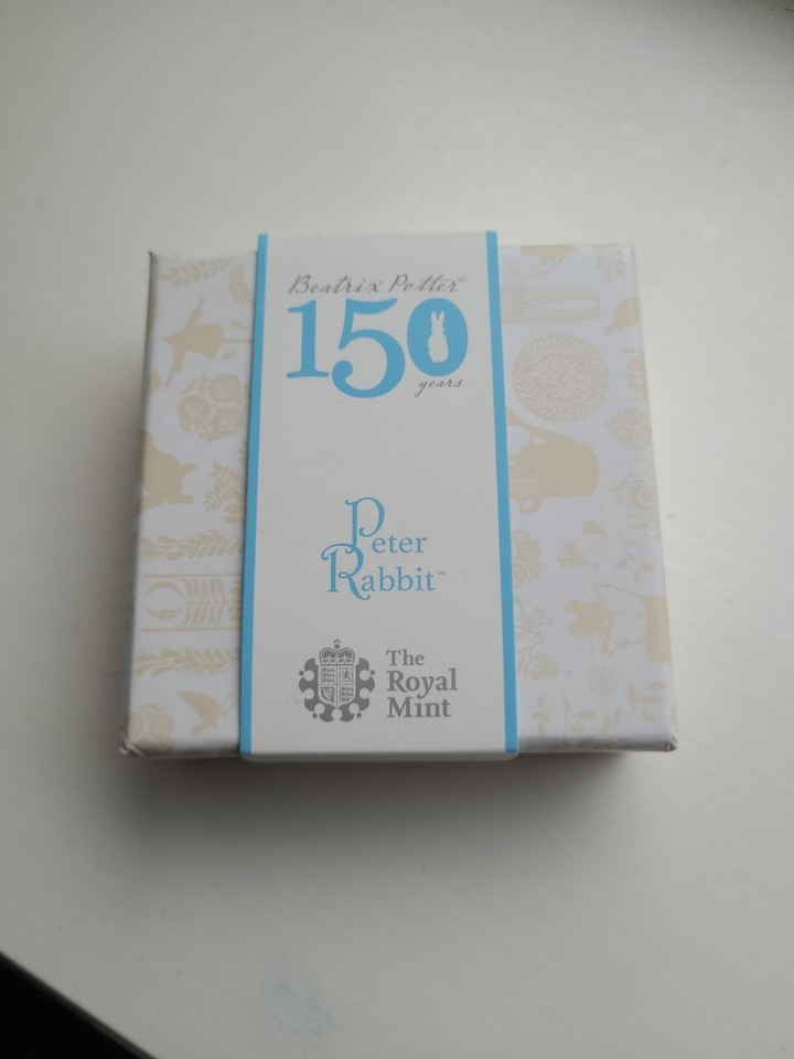 2016 Royal Mint Silver Proof Peter Rabbit 50p with Box , COA and ...