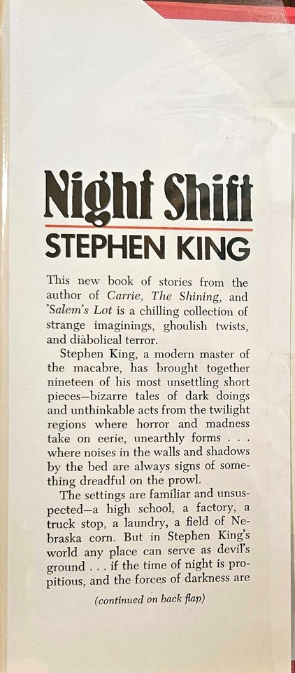 TRUE FIRST EDITION Night Shift, by Stephen King | eBay