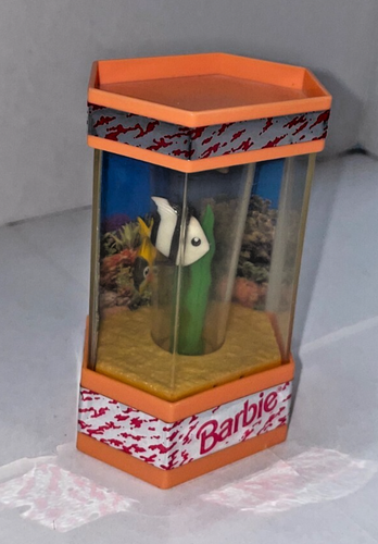 Vtg. 1992 Barbie Fish Tank Wind Up Aquarium Works! | eBay