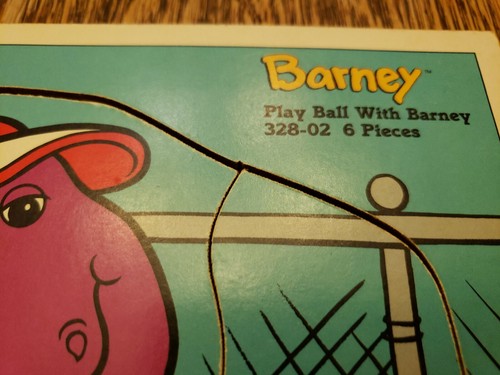 Playskool Barney Play Ball with Barney 328 - 02 Puzzle | eBay