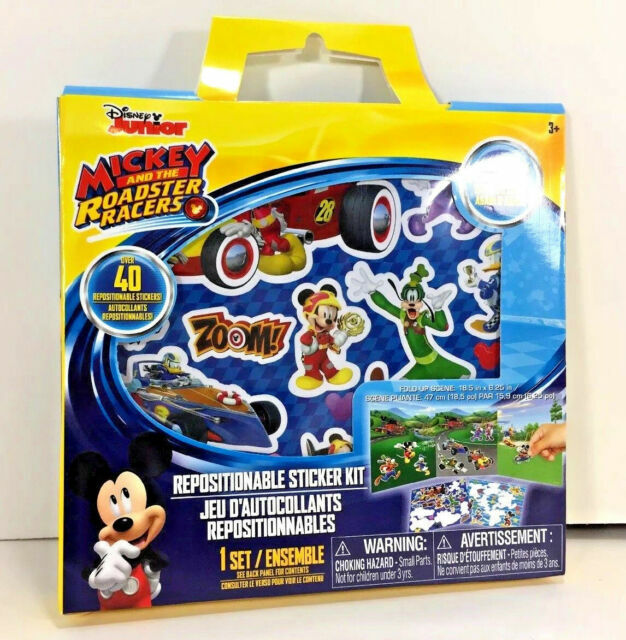 Disney Mickey & The Roadster Racers 24 Repositionable Stickers for sale ...