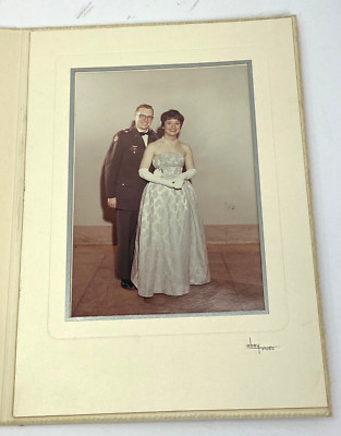 Vintage US Army ROTC Cadet With Female Portrait Photo | eBay