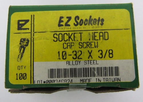 EZ Sockets Socket Head Cap Screw 10-32 x 3/8 100 per box | eBay