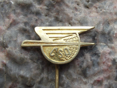 Antique CSA Czech Airlines Aircraft Winged Bird Logo Aviation Pin Badge ...