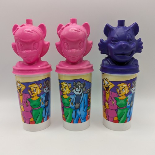 1994 Cinemark Theaters Movie Cup Cool Cats Cups Topper Set | eBay