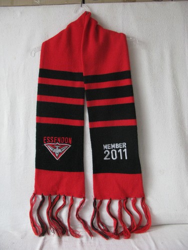 Official AFL Essendon Bombers football club scarf - 2011 member | eBay ...