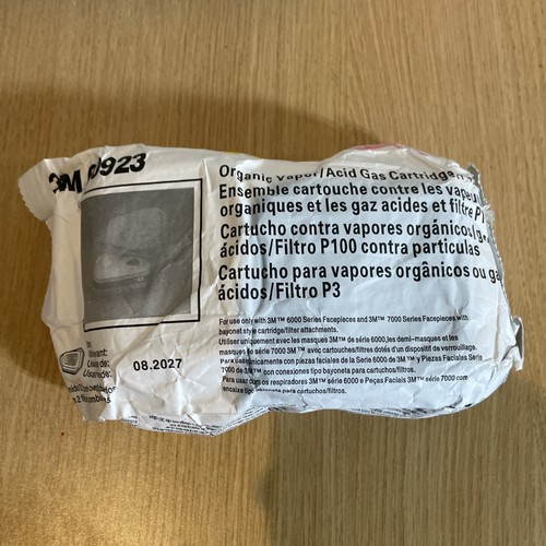 3M 60923 Organic Vapor Acid Gas Replacement Respirator Cartridg Filter ...