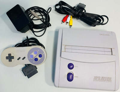 Super Nintendo Junior SNES JR Console COMPLETE 1997 RARE compact SNS ...