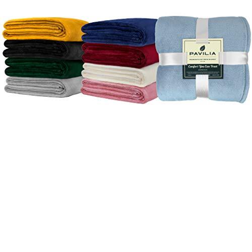 Light Grey Fleece Bed Blanket King Size Silver Super Soft Fuzzy Flannel ...