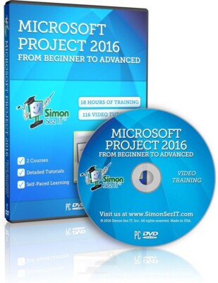 Simon Sez It - Microsoft Project 2016 Training Course - 18 Hours - DVD ...