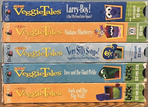 VeggieTales VHS Lot Of 5 ~ Fun-Filled Adventures & Lessons ~ FREE ...