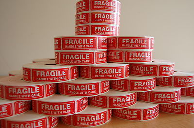 250 FRAGILE(1x3) Sticker Handle With Care Fragile Label/Sticker | eBay