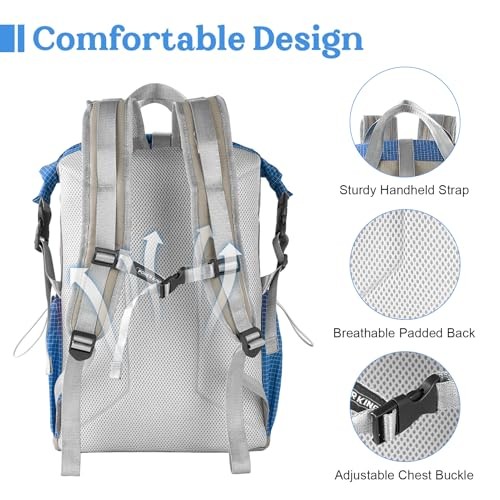 Hiking Backpack 35L, Lightweight Portable Backpacks,Water-resistant ...