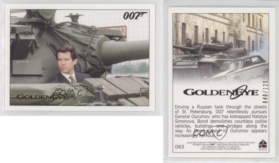 2015 James Bond: Archives Edition GoldenEye Gold 40/125 Pierce Brosnan ...