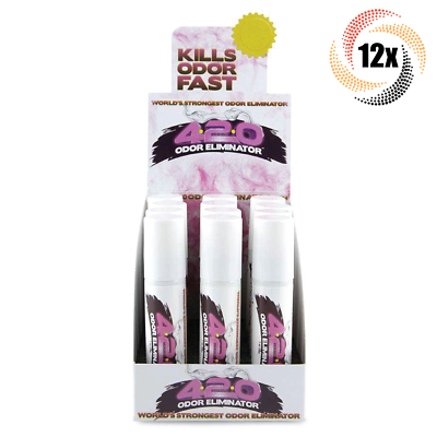 Full Box 12x Sprays 420 Sweet Vanilla Pink Strongest Odor Eliminator ...