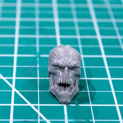 Custom Resin Riot Symbiote Head 6in. scale 1:12 Legends Marvel Venom ...