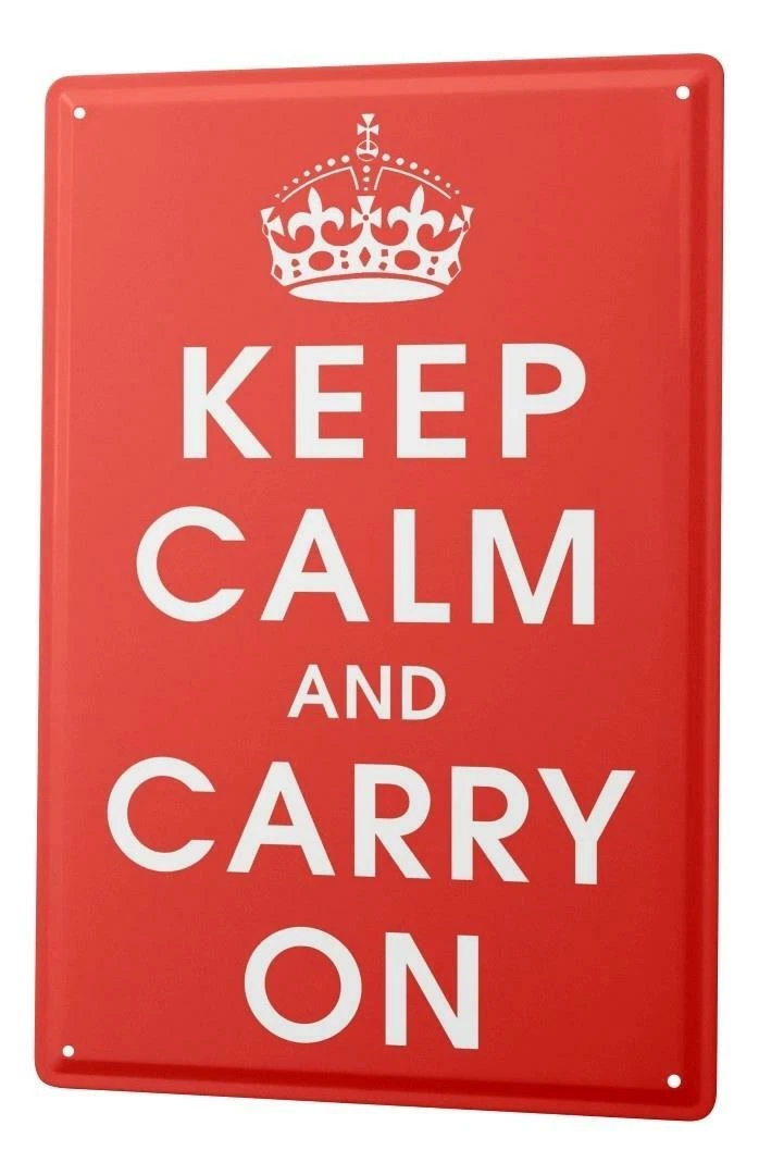 Keep Calm And Carry On Crown Symbol