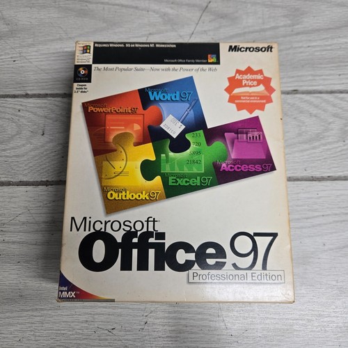 Microsoft Office 97 Professional Edition With Box | eBay
