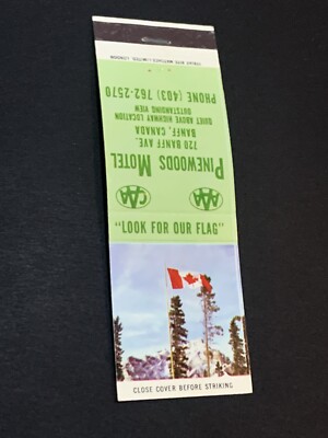 Vintage Canada Matchbook “Pinewood Motel” Banff | eBay