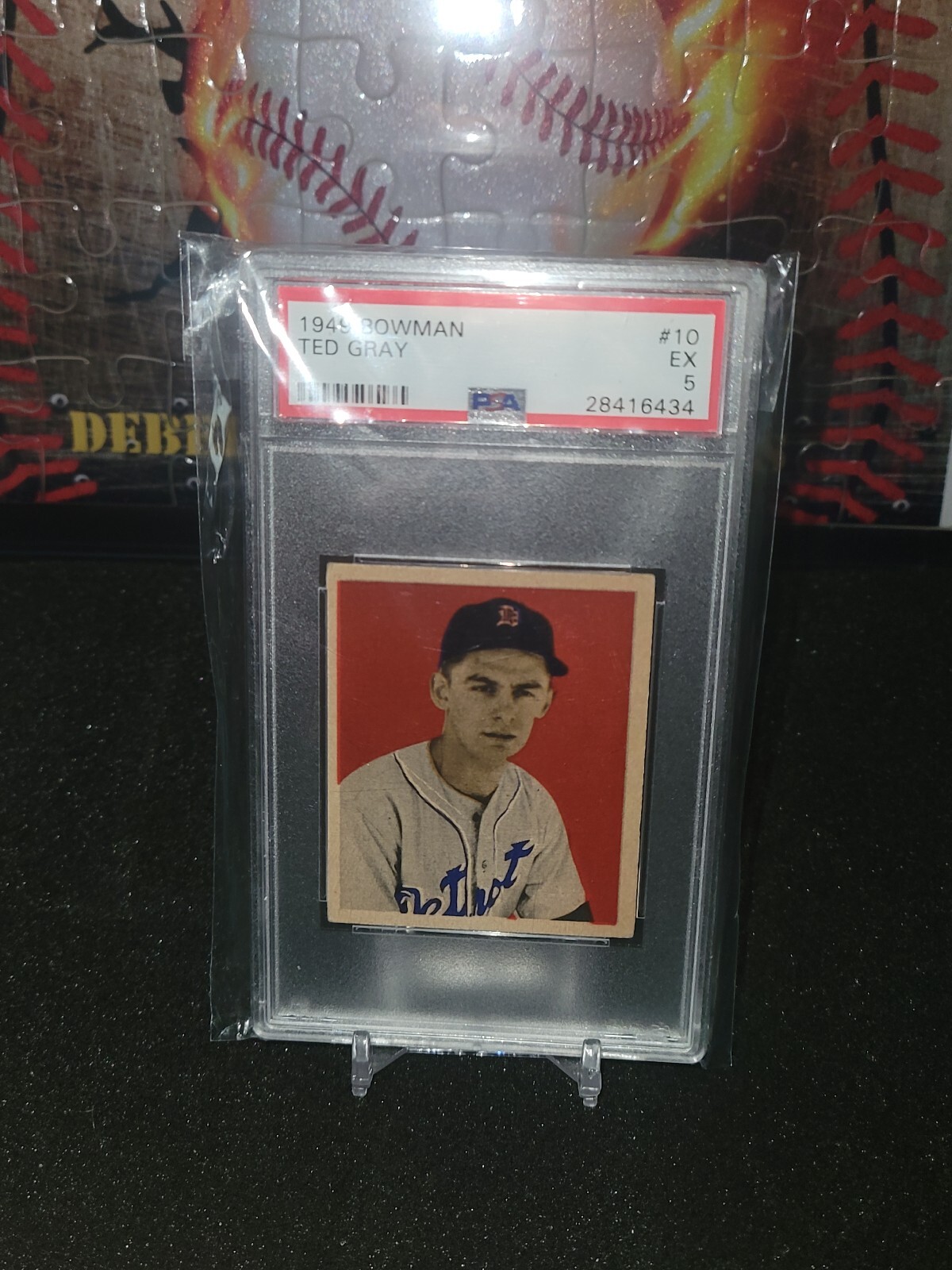 1949 BOWMAN #10 TED GRAY RC ROOKIE PSA 5 DETROIT TIGERS | eBay