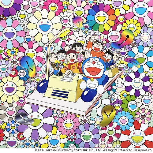 Takashi Murakami Let’s Go on the Time Machine Doraemon print ED 300 ...