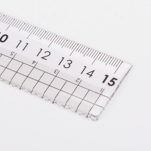3pcs Straight Ruler 15cm Metric Tool Checkered Design with Wavy Line ...