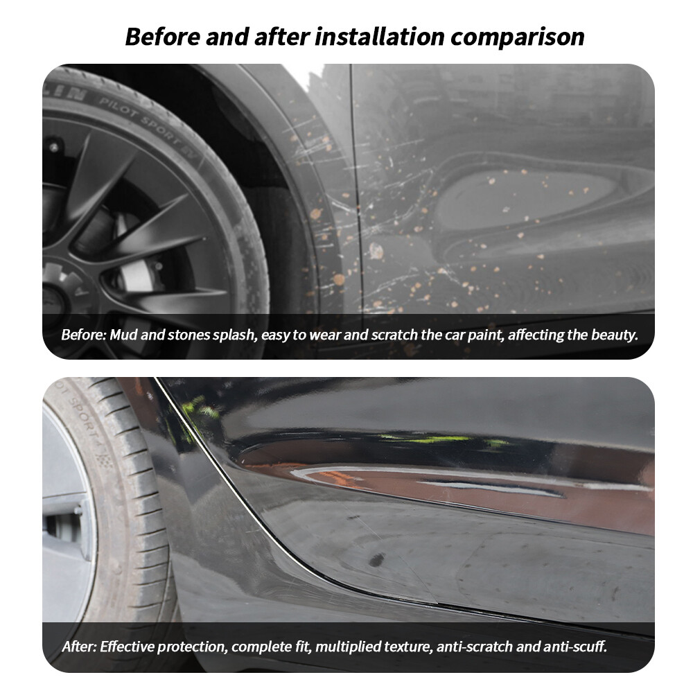 Panel Paint Protection Clear Film Car Scratch Shield for Tesla Rear ...