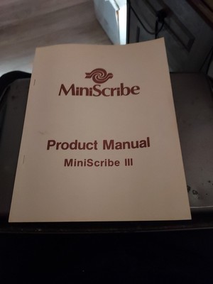 MINISCRIBE PRODUCT MANUAL MINISCRIBE III | eBay